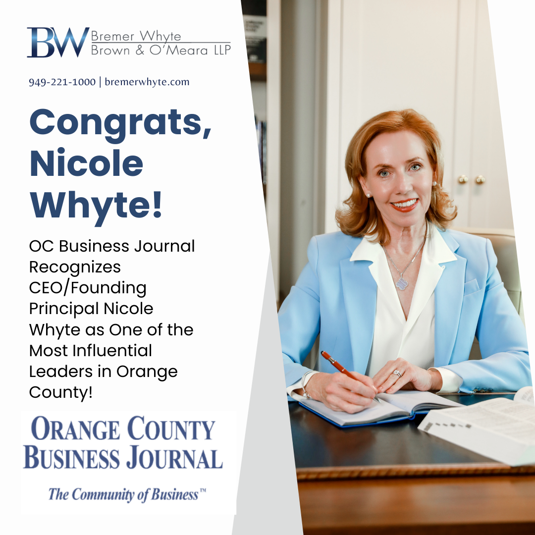Nicole Whyte Named One of Orange County’s Most Influential Leaders by OCBJ